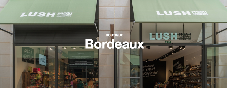 Lush, boutique vegan au coeur de Bordeaux ouverte le dimanche